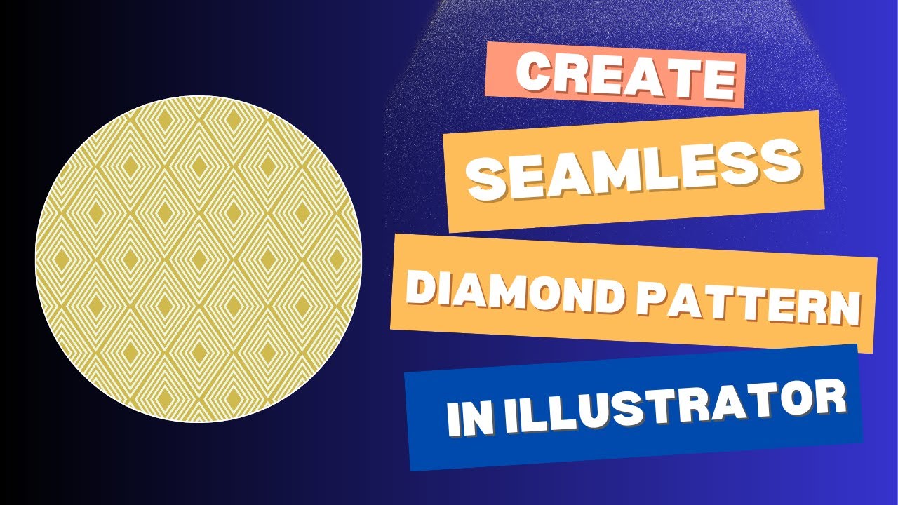How to Create a Diamond Line Pattern in Illustrator | Seamless ...