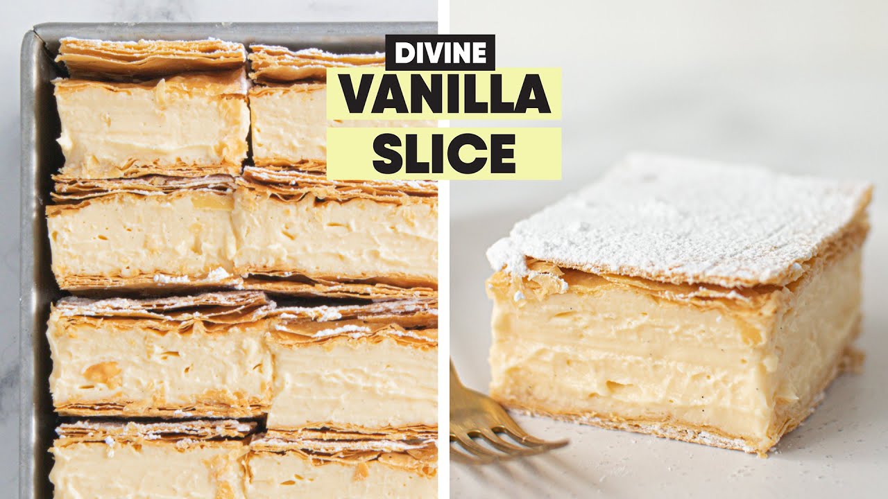 Why are simple desserts this good? Vanilla Slice - The Scran Line - YouTube