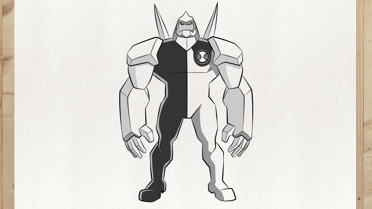 Dessin d'INCASSABLE (Ben 10) | Tutoriel Alien de Diamant - YouTube