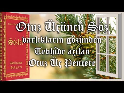 (33.S)Risale-i Nur Külliyatı/Sözler/Otuz Üçüncü Söz  #Tevhid  #Kudret #Kuran #iman #islam #Allah