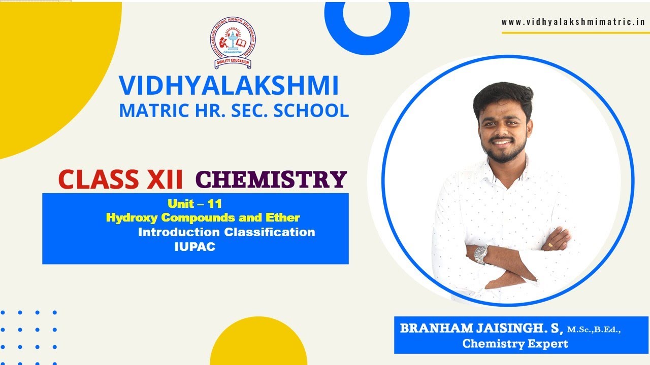 12 Chemistry | Unit – 11 | Hydroxy Compounds and Ether Introduction ...