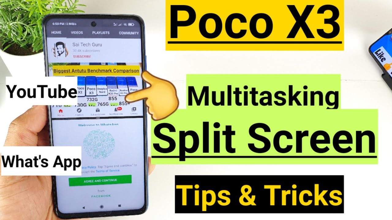 Poco x3 multitasking split screen tips and tricks hidden features - YouTube