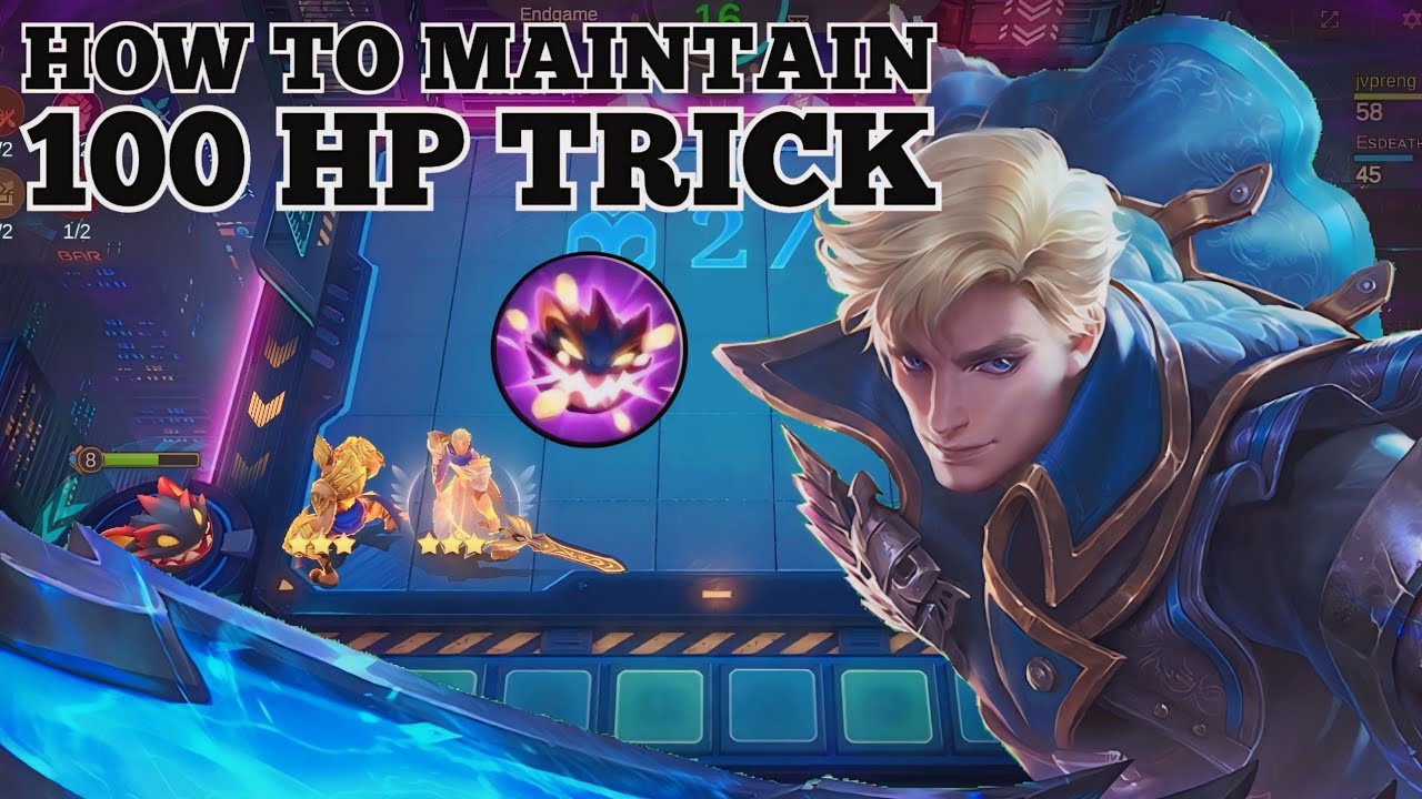 HOW TO MAINTAIN 100 HP TRICK USING THARZ SKILL 3 | MLBB CHESS BEST ...