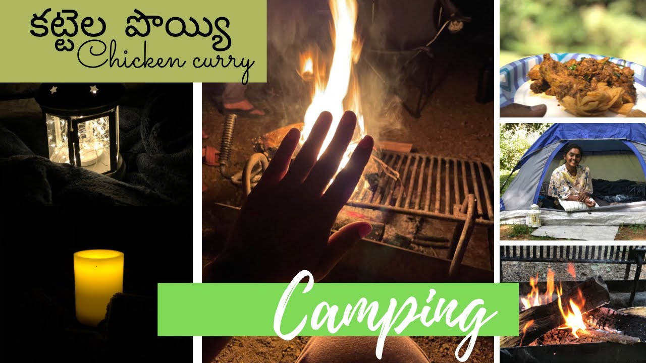 Experience Camping with me🏕 | campfire 🔥 | cooking indian food in ...