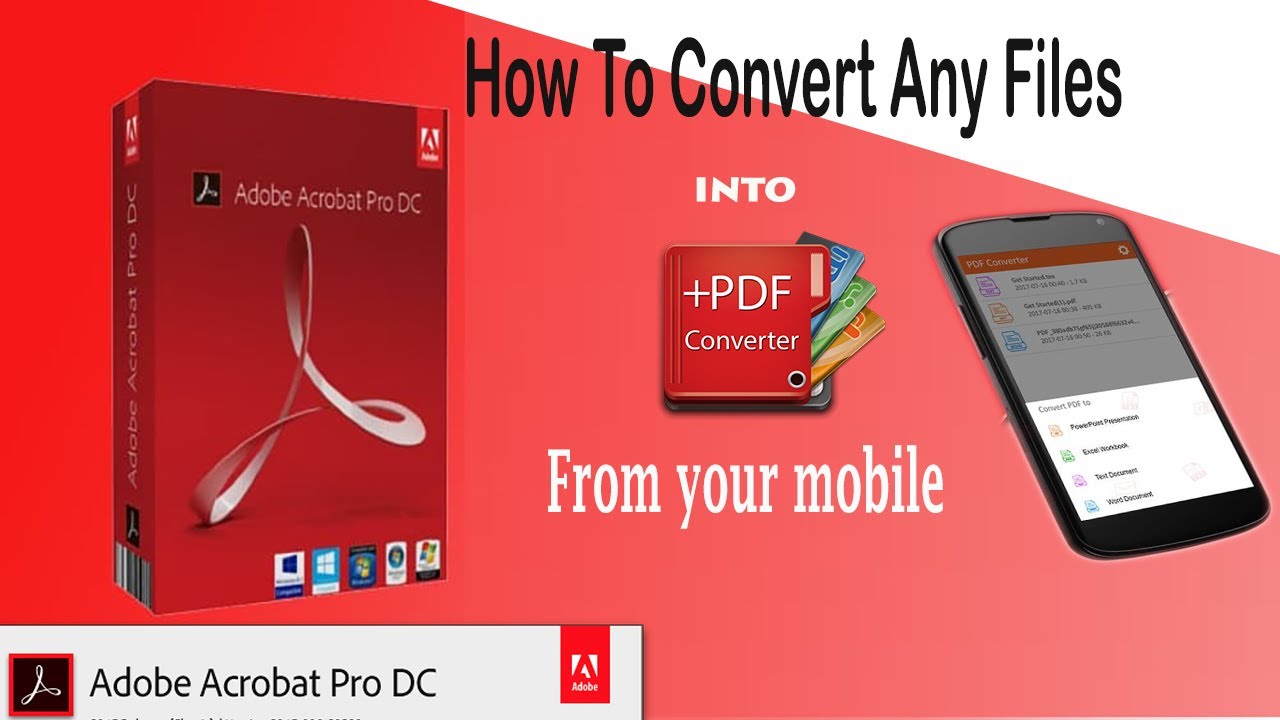 How To EASILY Convert any files into PDF from mobile by Adobe Acrobat ...