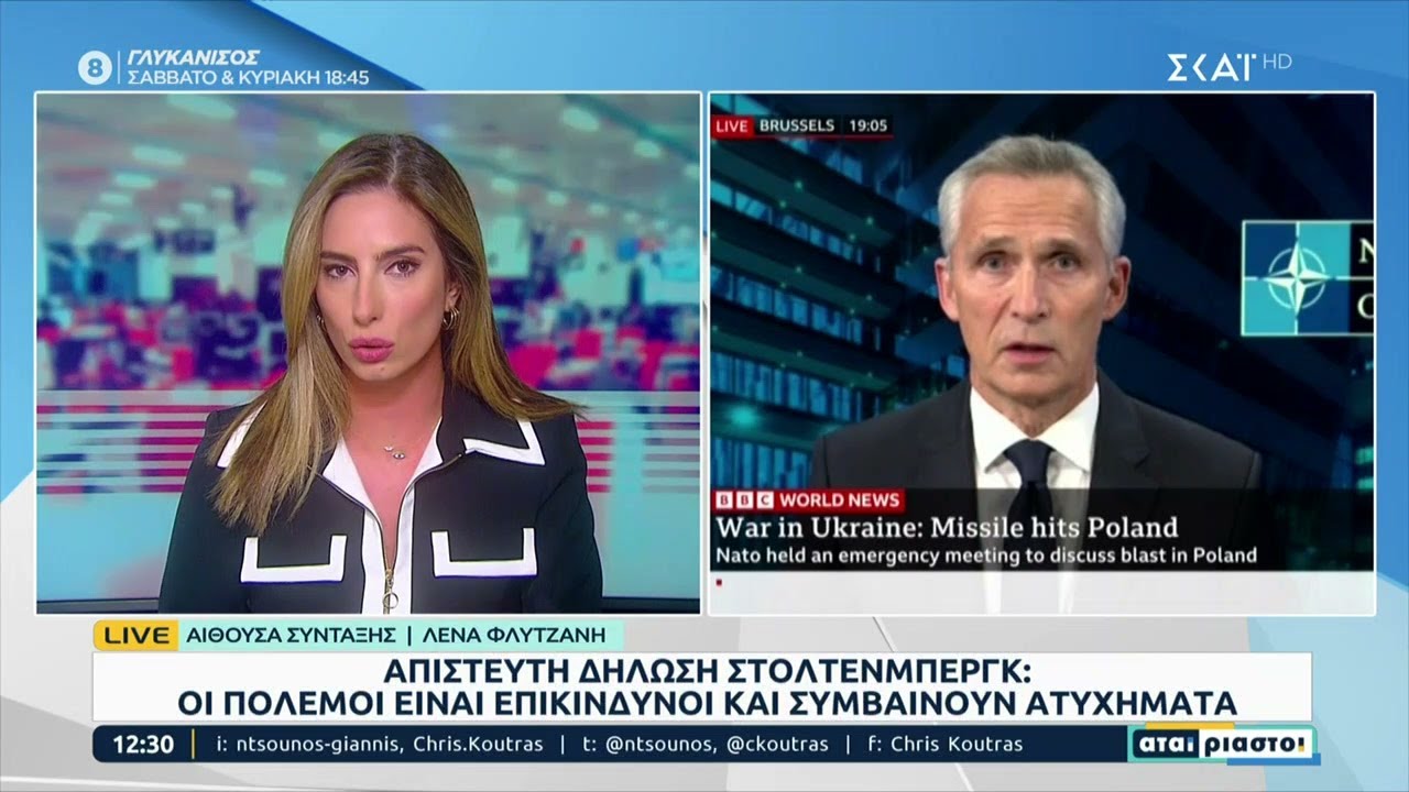 Απίστευτη δήλωση Στόλτενμπεργκ: "Οι πόλεμοι είναι επικίνδυνοι και ...