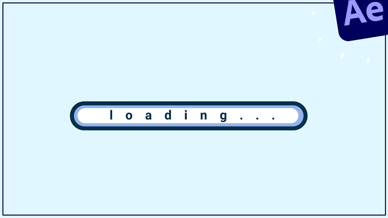 Loading Bar Animation in After Effects Tutorials - YouTube