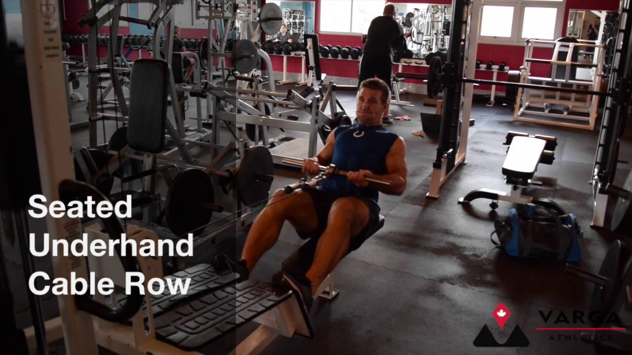 Seated Underhand Cable Row - YouTube