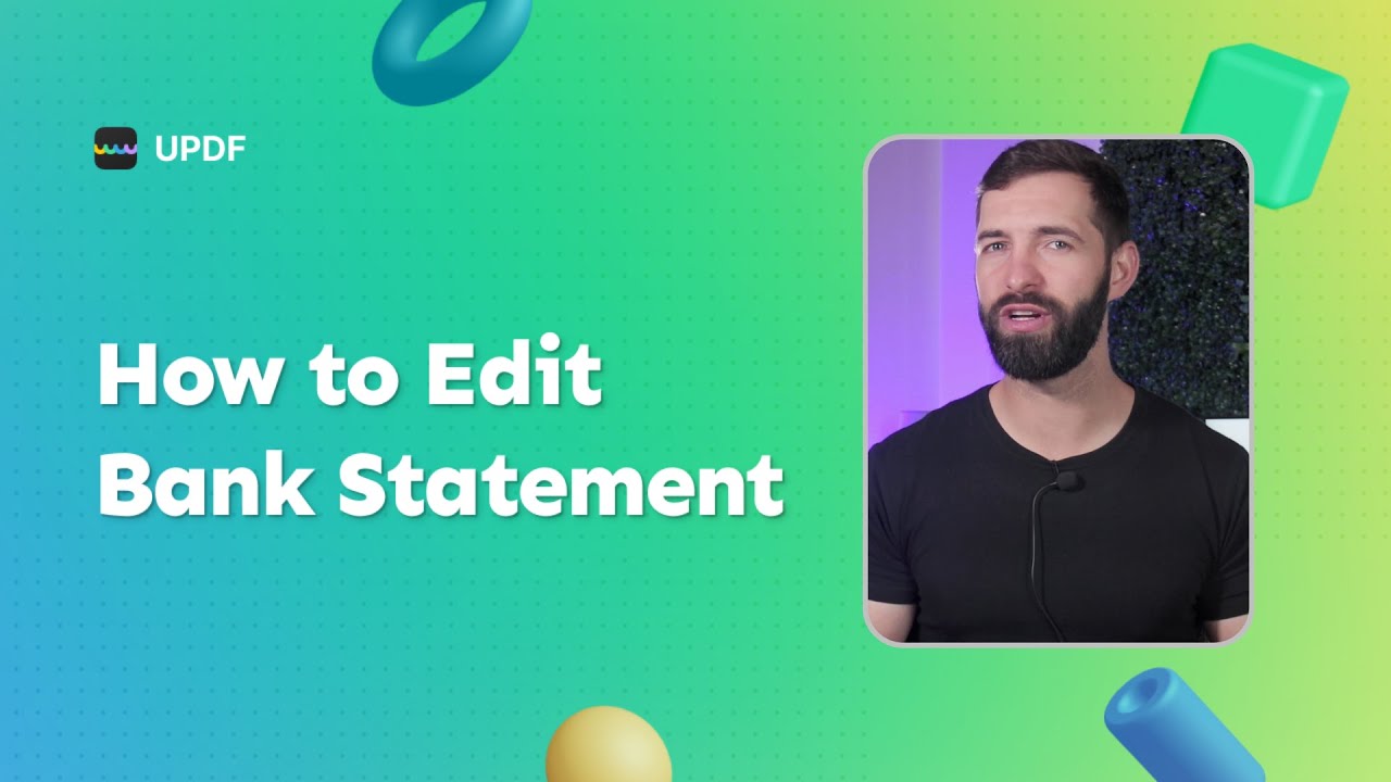 How to Edit Bank Statement - YouTube