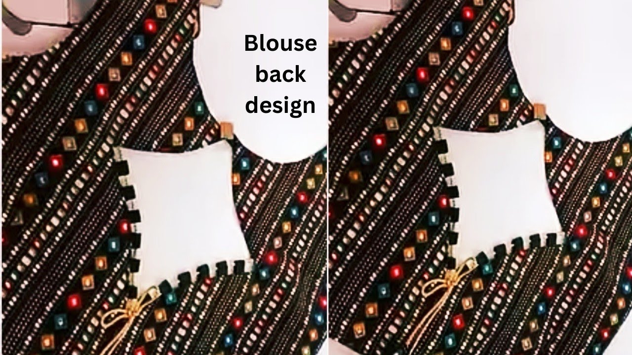 blouse back design ll blouse design ll - YouTube