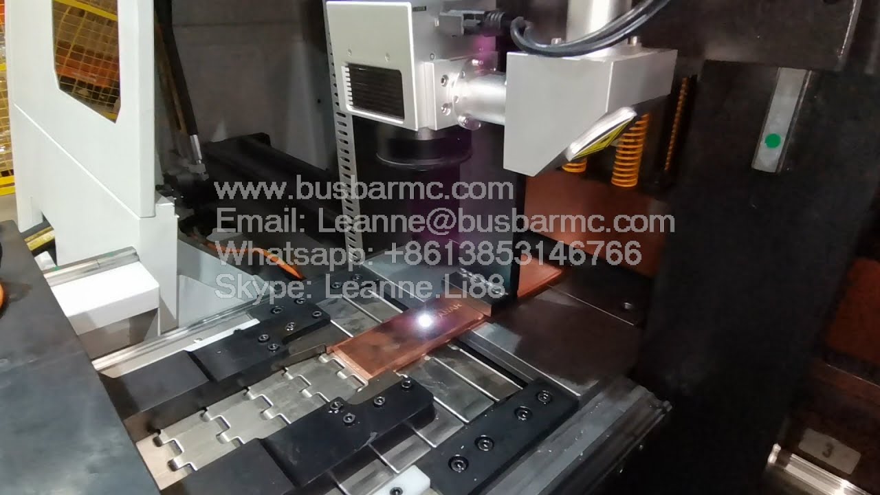 Copper Busbar After laser marking and Tin Plated Before and after ...