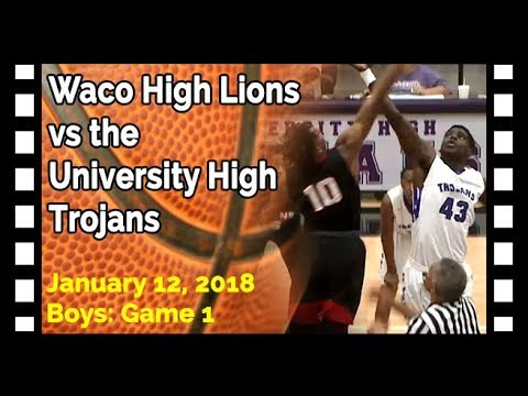 Waco ISD: TX HS Boys Basketball - Waco High Lions vs University High ...