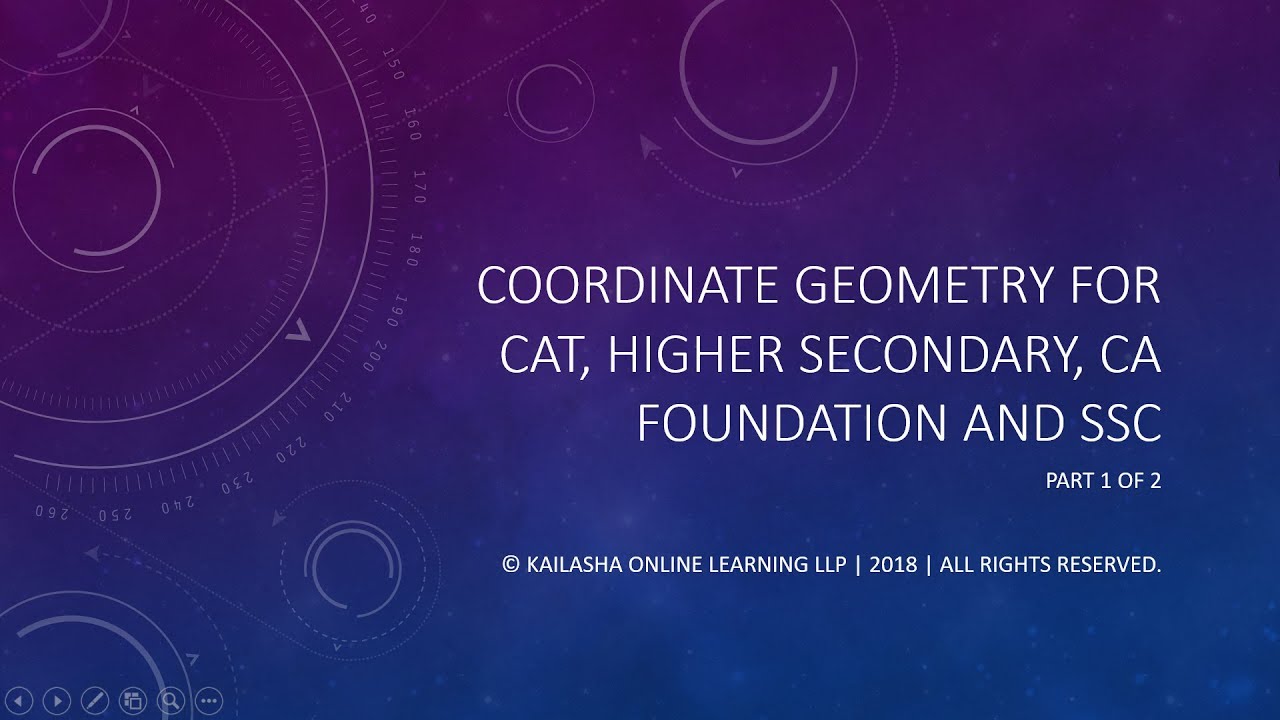 Coordinate Geometry for CAT | Part 1 of 2 | Problem Solving Approach ...