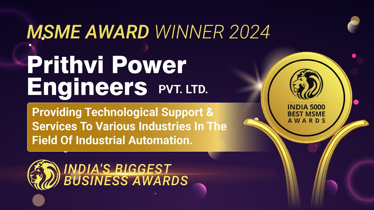 Prithvi Power Engineers Pvt. Ltd. - India 5000 Best MSME Awards 2024 - YouTube