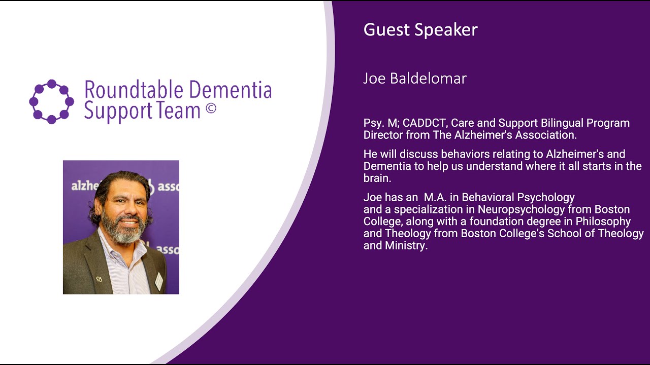 Behaviors and Alzheimer's Joe Baldelomar Psy M, CADDCT - YouTube