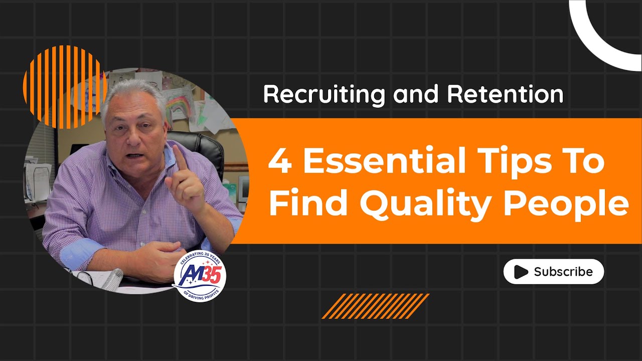 4 Tips For Recruiting AND Retaining Quality People - YouTube
