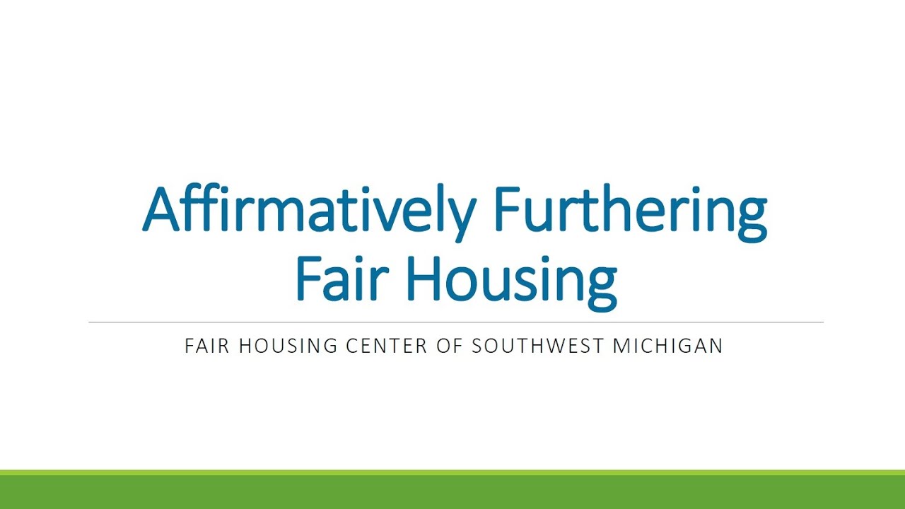 Looking Forward - Affirmatively Furthering Fair Housing - YouTube