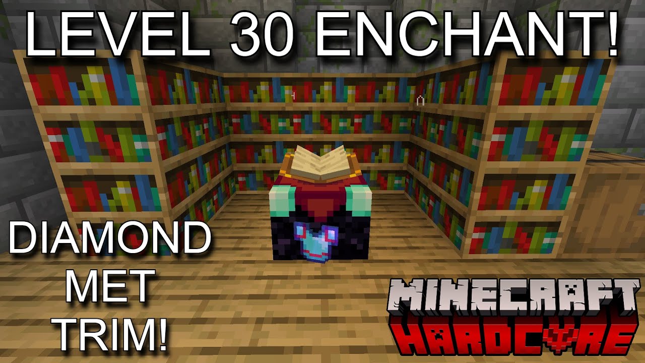 DIAMOND CHESTPLATE MET LEVEL 30 ENCHANTEN! | Minecraft Hardcore #11 ...