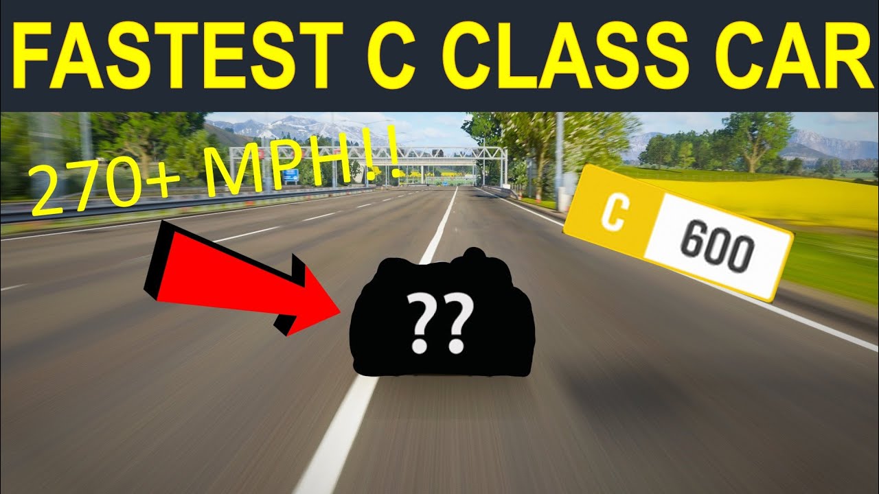 Forza Horizon 4: FASTEST Car in C Class!! (Top Speed Run and Tune ...