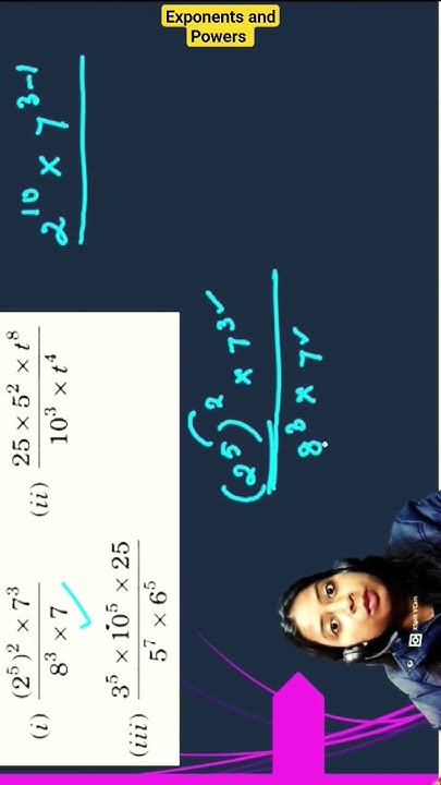 Exponents and Powers class 7 #shorts - YouTube