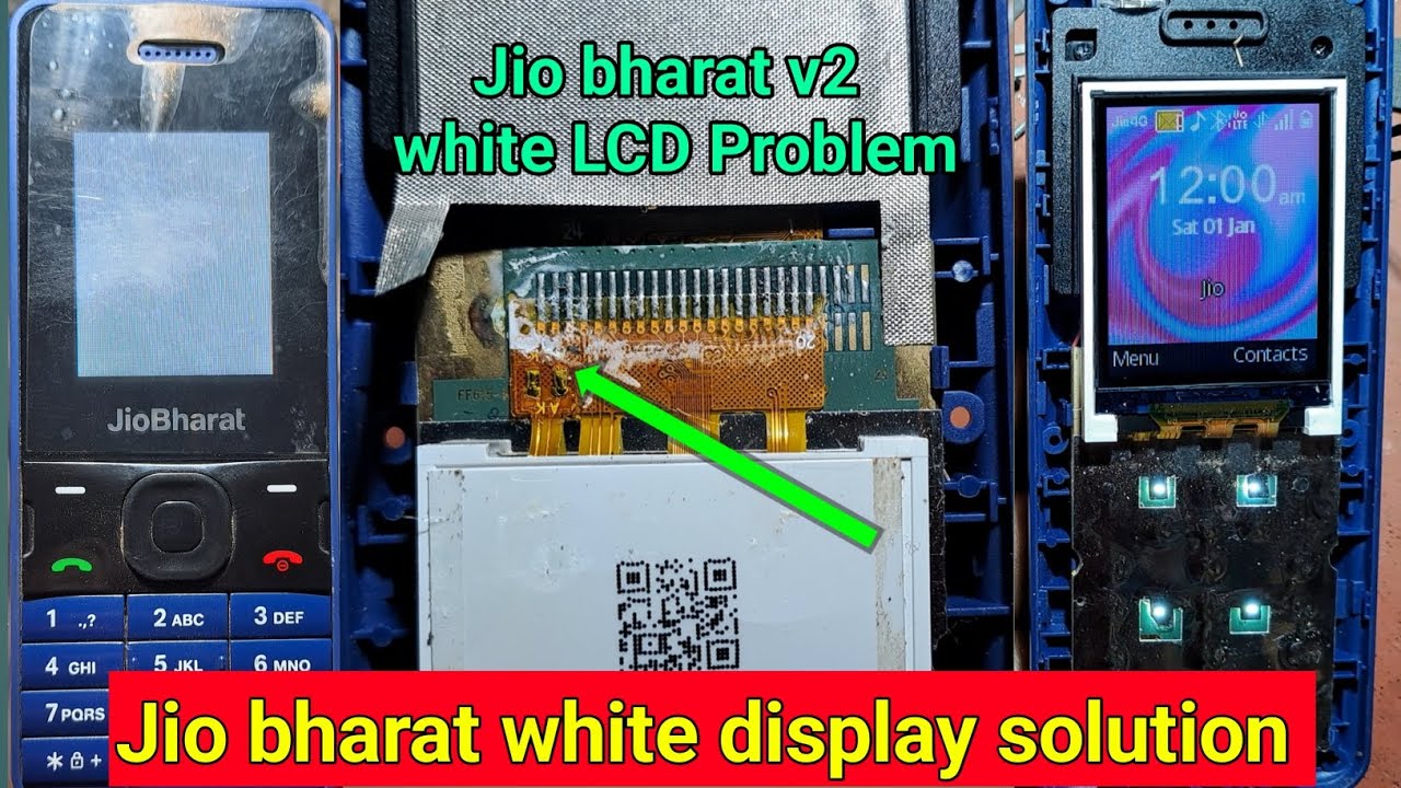 jio bharat white display solution | jio lf061w white display solution ...