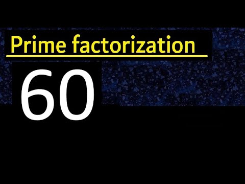 Prime factorization of 60 , How to find prime factors - YouTube