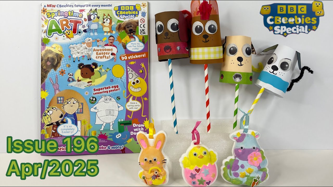 CBeebies special magazine, issue 196, Apr/2025 Springtime Art, with 3 ...