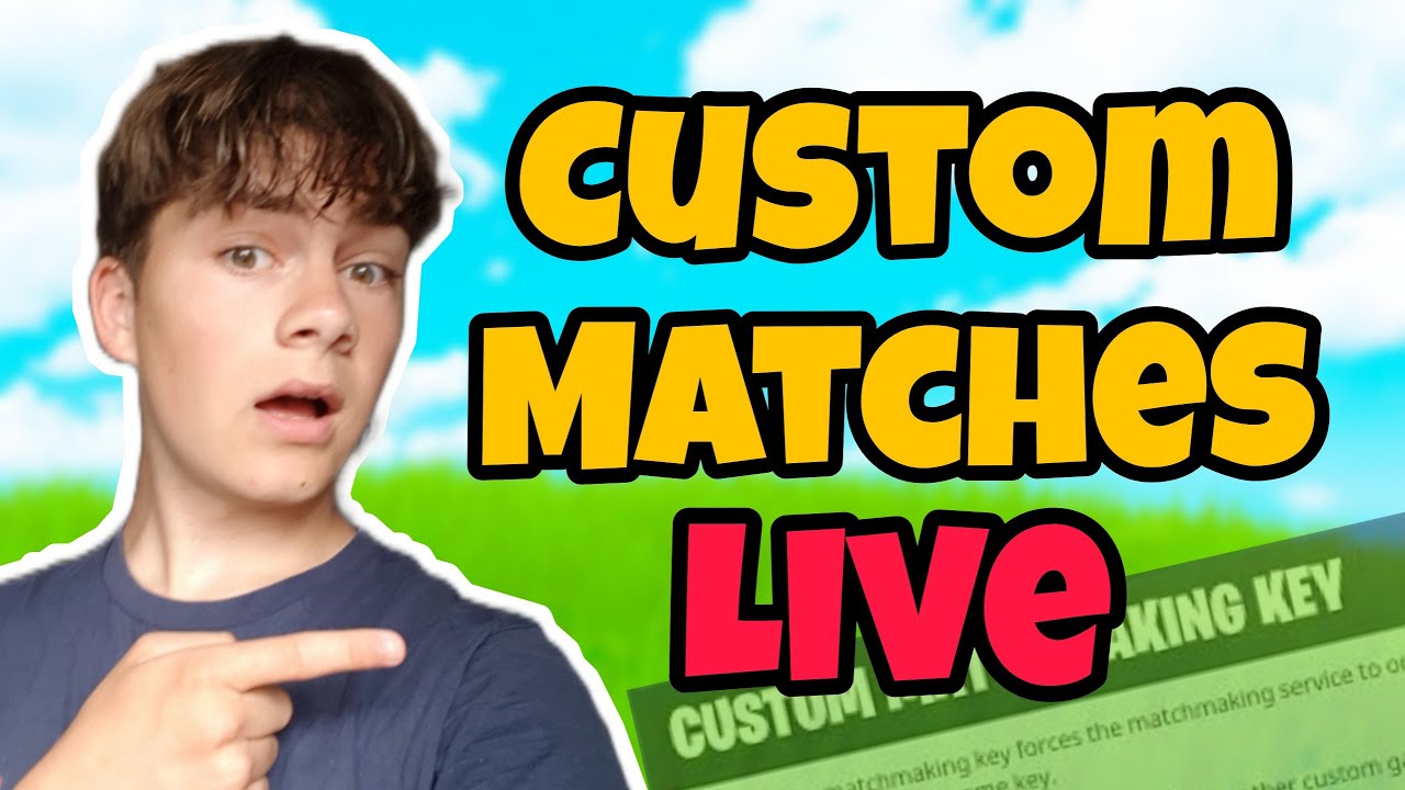 🔴Custom Matchmaking🔴 Live EU Fortnite Custom Matchmaking Fortnite Live ...