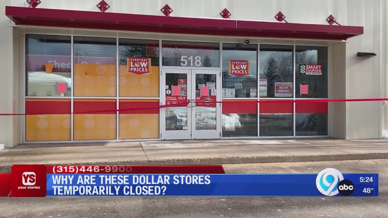 Why are certain dollar stores temporarily closed? - YouTube