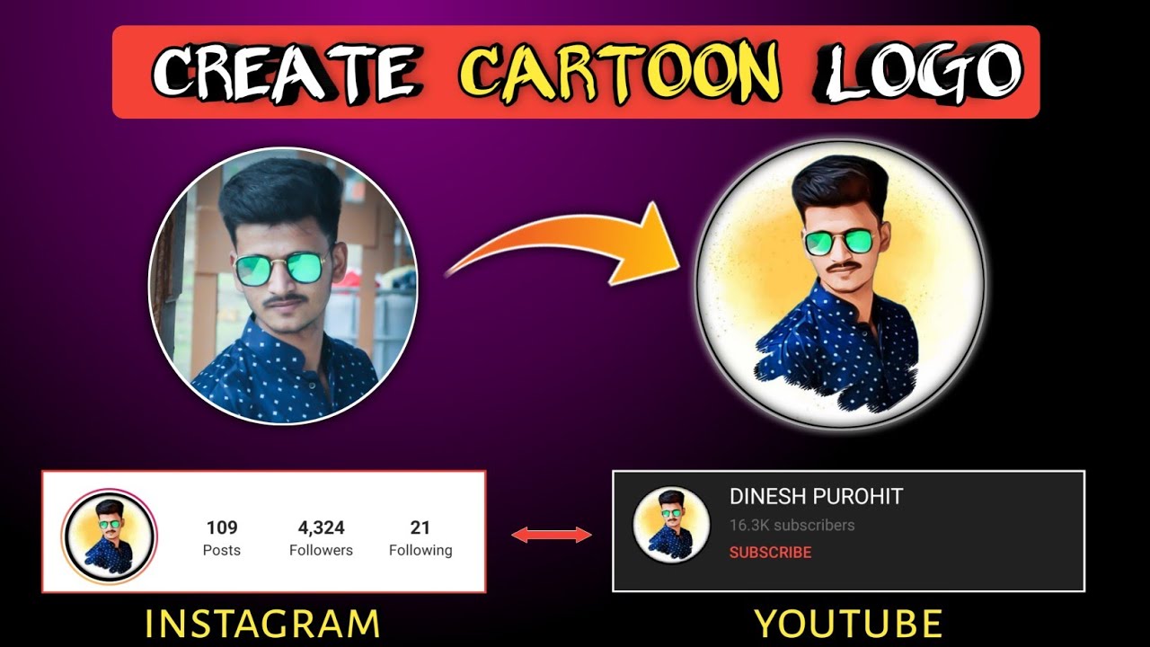 Instagram Logo Cartoon