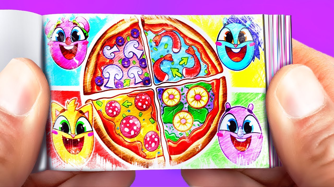My Special Pizza Flip Book | Funny Cartoons For Kids - Nursery Rhymes 🍕 ...