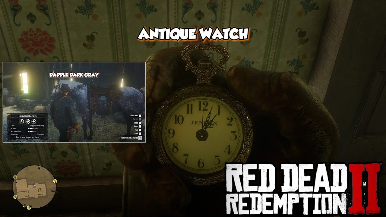 ANTIQUE WATCH dan DAPPLE DARK GRAY - RDR2 #arthurmorgan #rdr2 - YouTube
