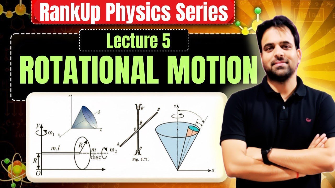 Rotational Motion for NEET & JEE | Lect 5 : 15 Best JEE PYQs on MOI ...