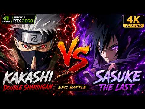 Kakashi Double Sharingan vs Sasuke The Last ⚡ Who Wins? | RTX 3060 4K Ultra Graphics.