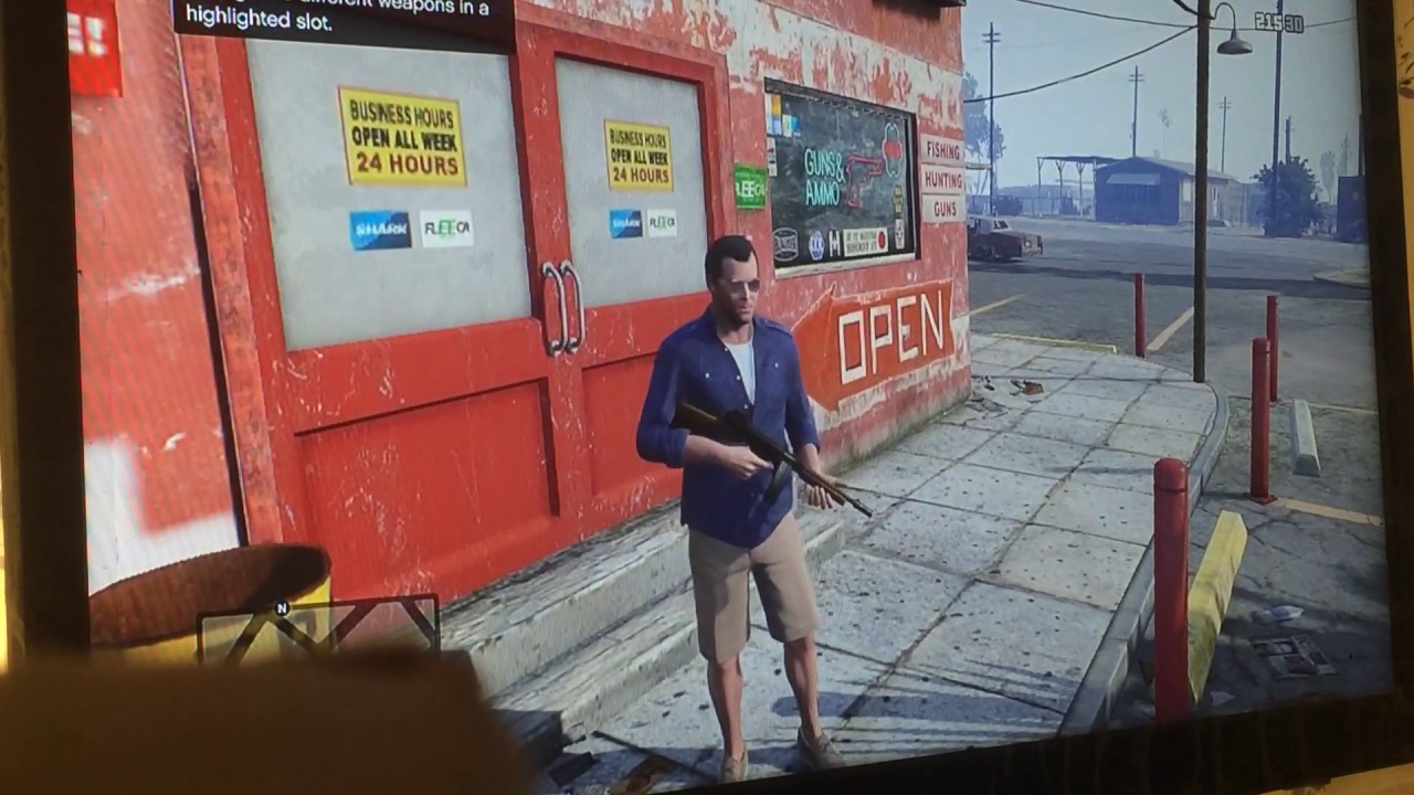 Rob gun shop Gta 5 - YouTube