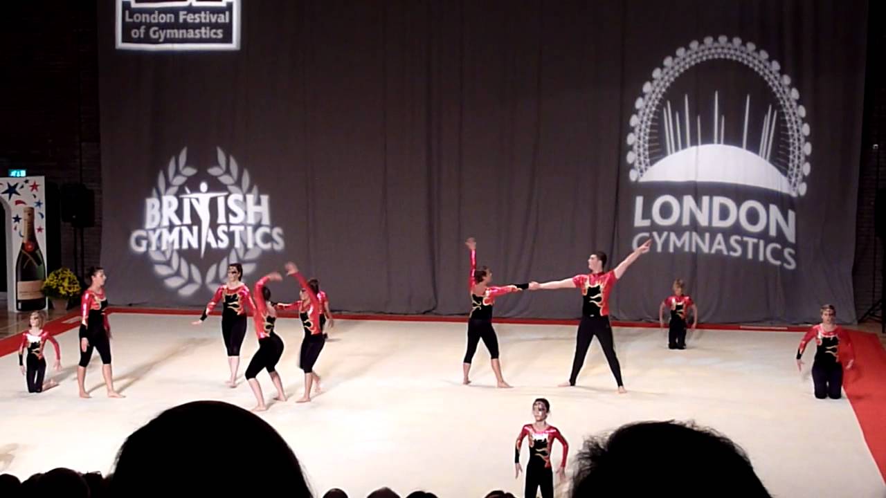 Croydon Acro performs at the 21st London Festival of Gymnastics - YouTube