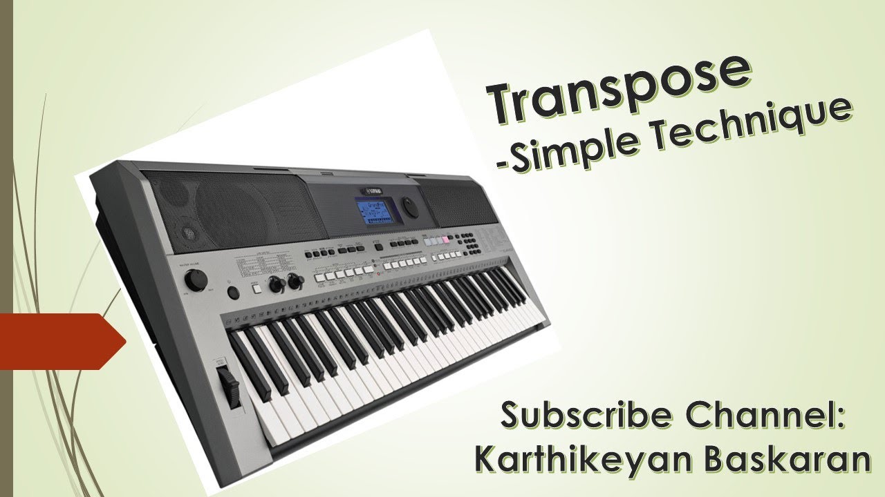 How to Transpose in yamaha PSR i455 keyboard|#i500|Transpose feature|# ...