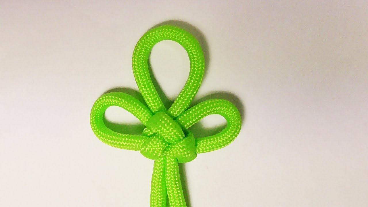 "How To Tie The Clover Diamond Knot" - YouTube