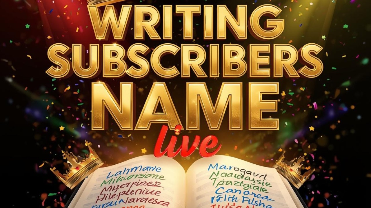 WRITING SUBSCRIBERS NAME. SUPER SATURDAY. 2/7/2026 - YouTube