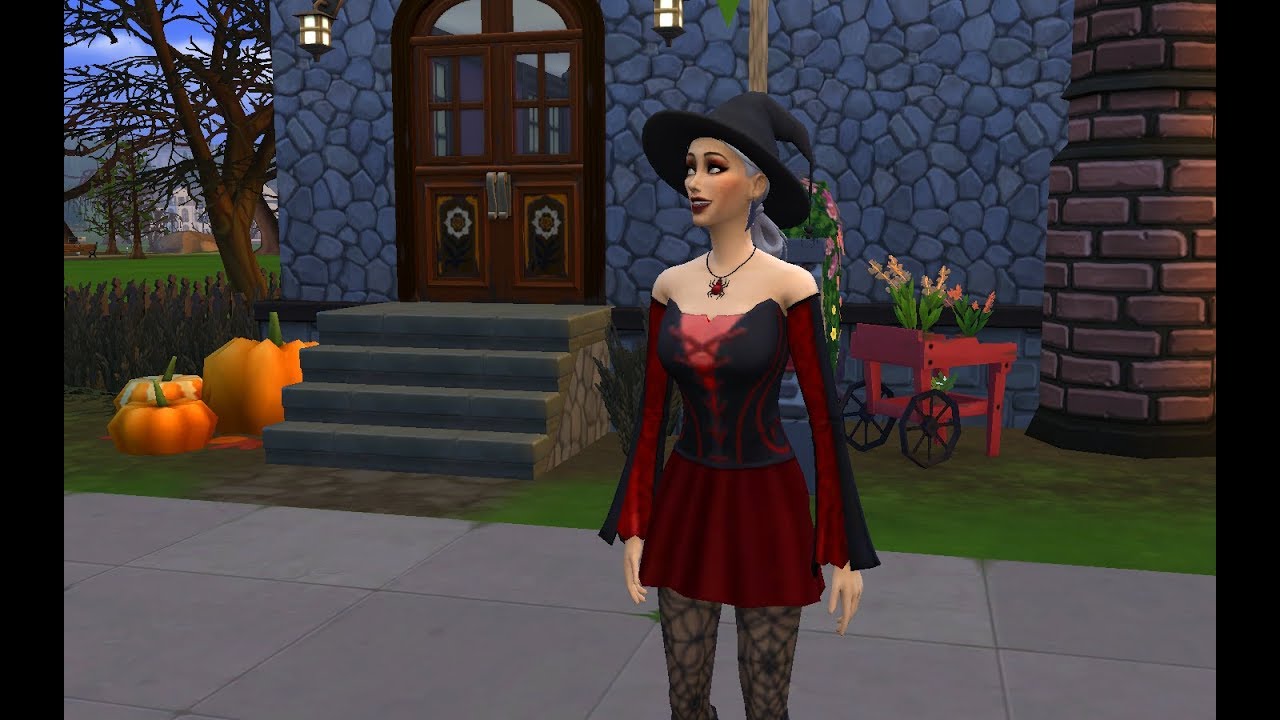 Sims 4 - Witch Cottage: Speed Build - YouTube