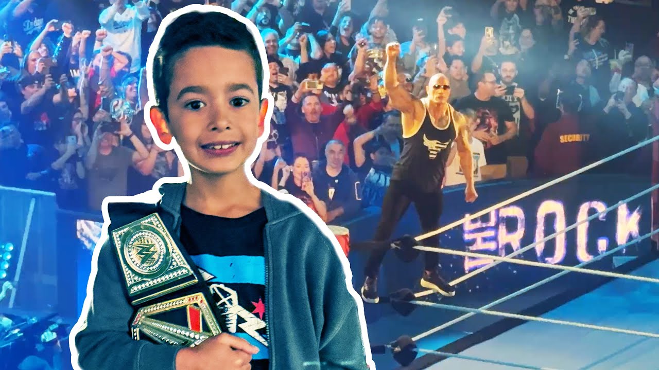 Isaac Goes to WWE Monday Night RAW Day 1 (The Rock Returns) - YouTube
