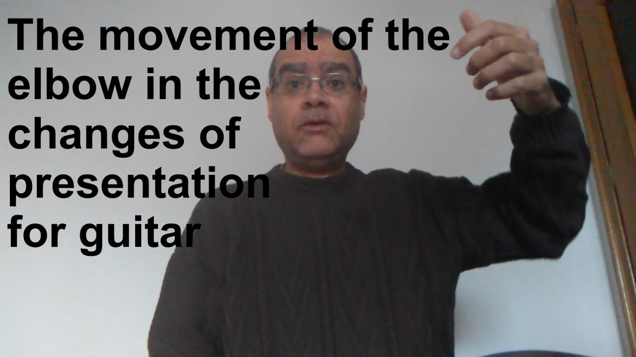 The movement of the elbow on guitar - YouTube
