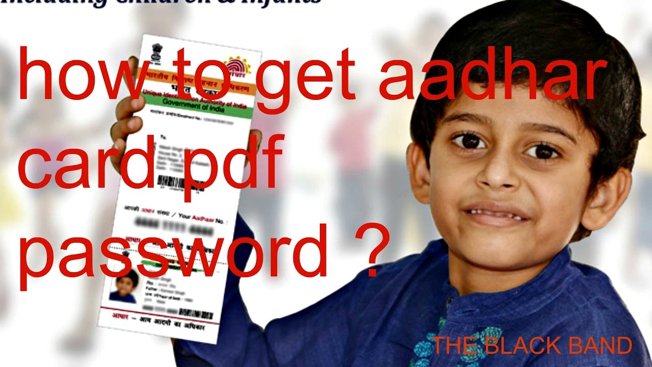 what is aadhar card pdf password? - YouTube