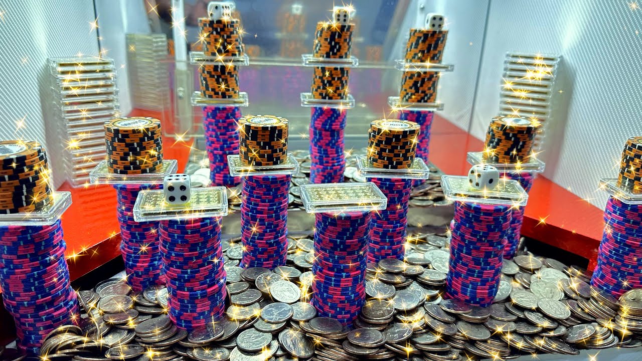 High limit coin pusher million dollar buy in - YouTube