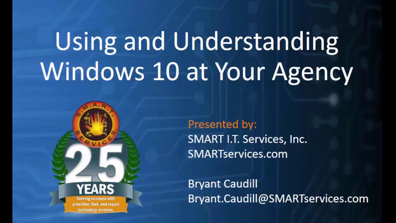 Using and Understanding Windows 10 at Your Agency - YouTube