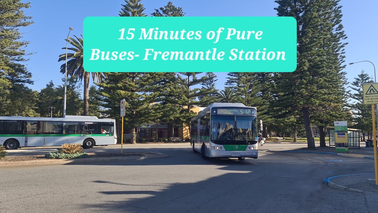 Transperth Buses At Fremantle Station, Bus Spotting No Commentary. 15 ...