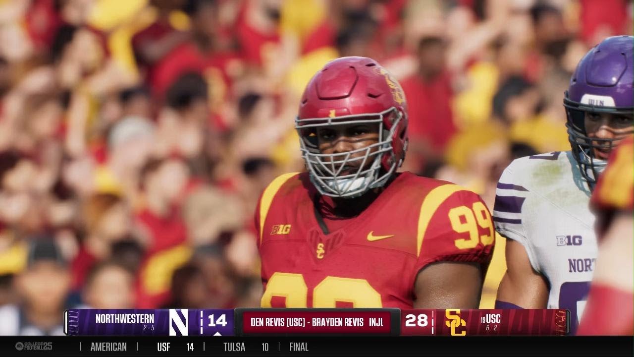 EA25 Coach mode 2029-30 (19) USC- NORTHWESTERN - YouTube
