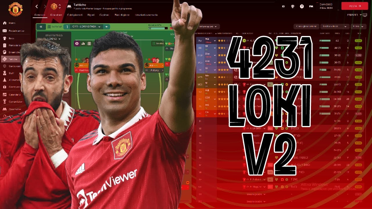 E' Tornato il Loki | Guida al 4231 Loki v2 su Football Manager 2024 ...