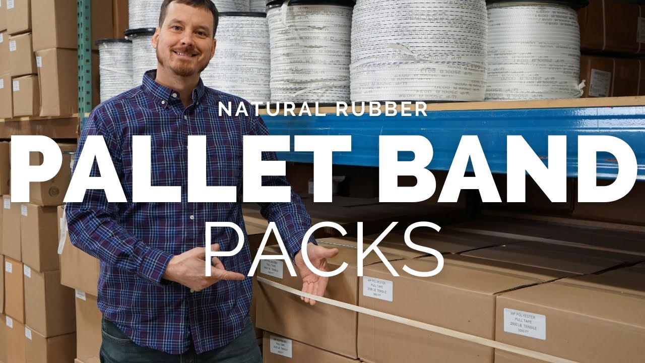 Natural Rubber Pallet Bands | Warehouse Supplies - YouTube