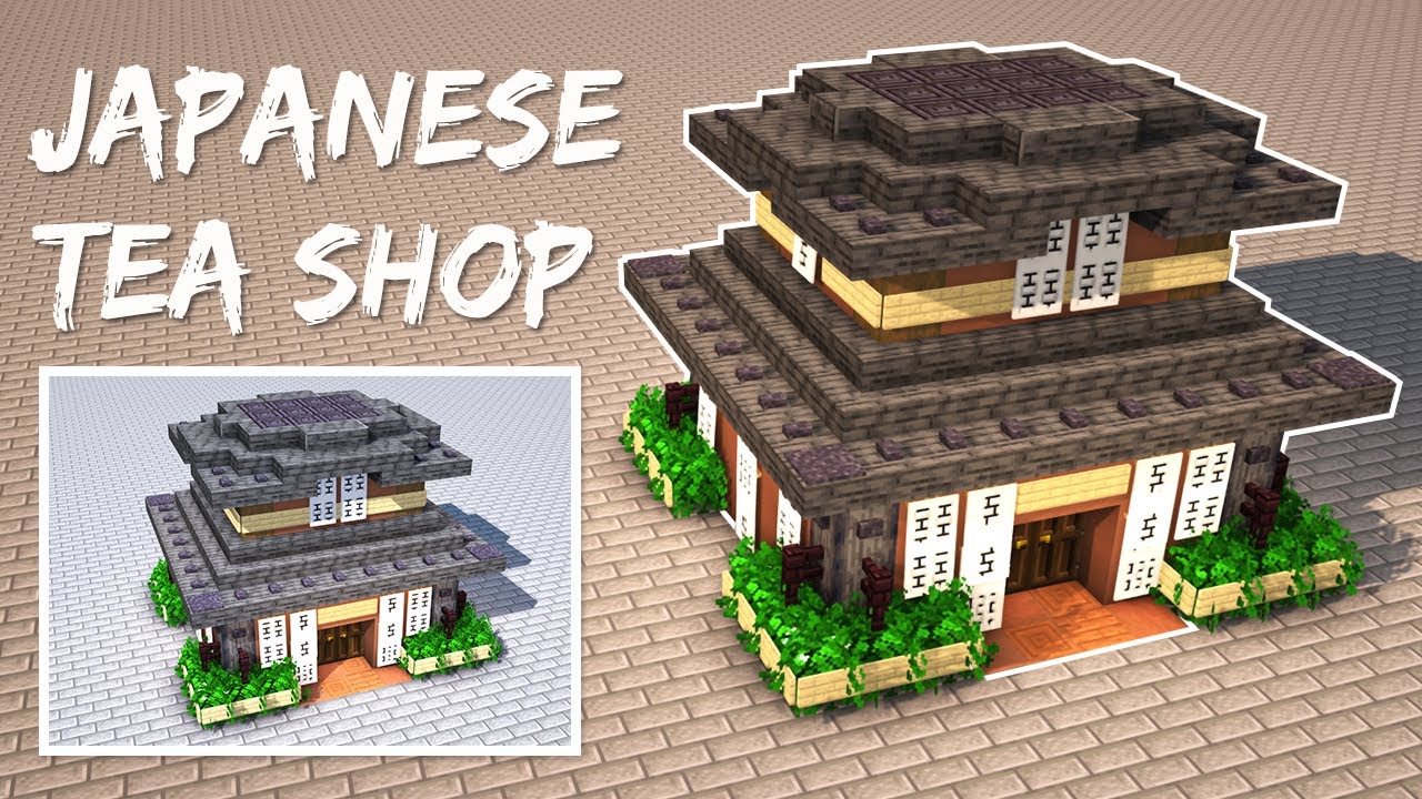 Minecraft | How To Build A Japanese Tea Shop - YouTube